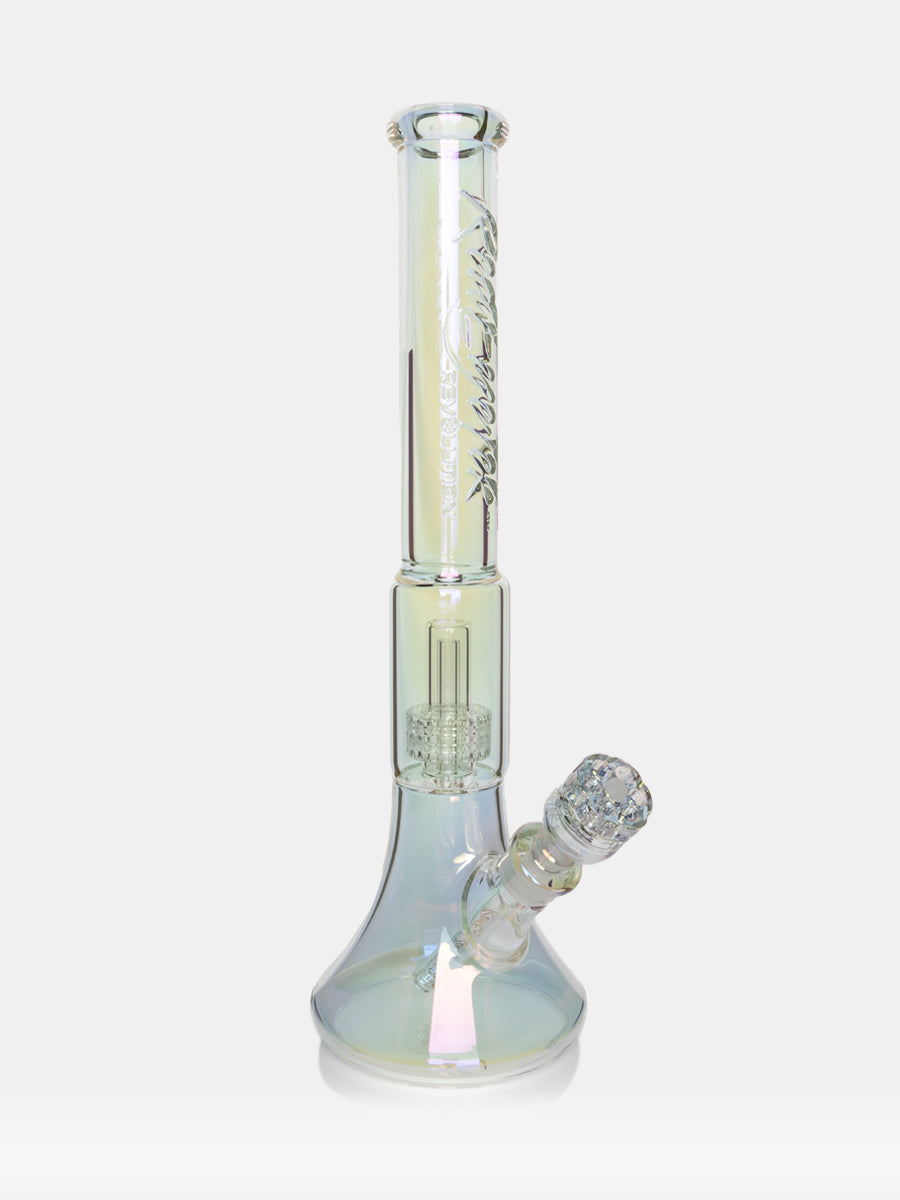 19" 7mm Thick Terminator Revolution Dual Chamber Water Pipe – Red Eye Tek®